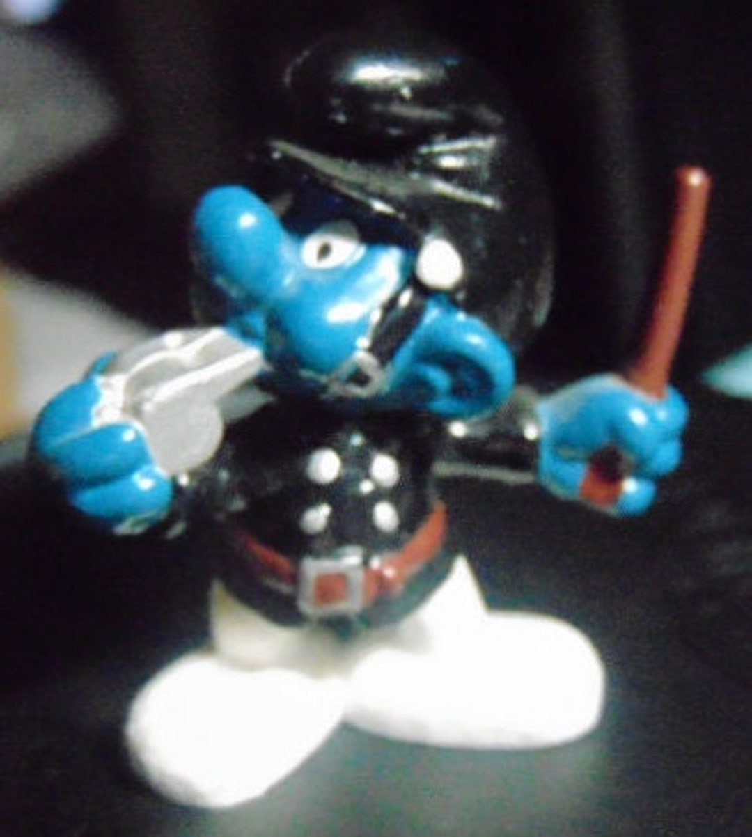 Vintage Policeman Smurf..1981..peyo...hong Kong...ec - Etsy New Zealand