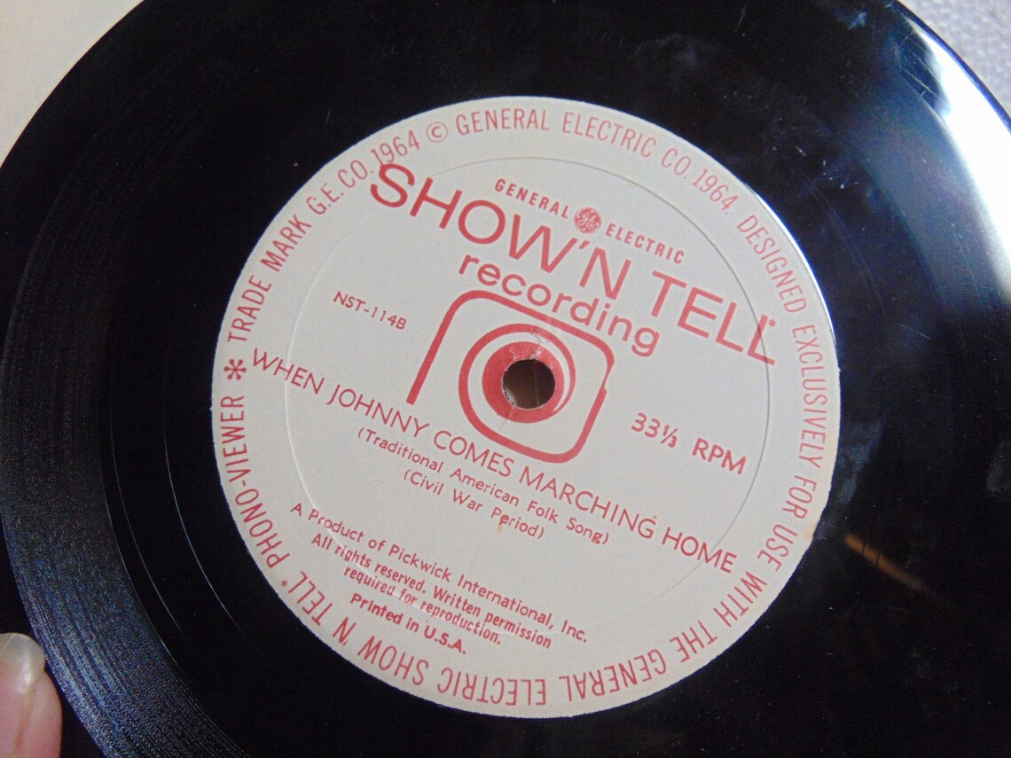 Vintage GE Show N Tell Phono Records & Program Strips CHILDREN'S ...