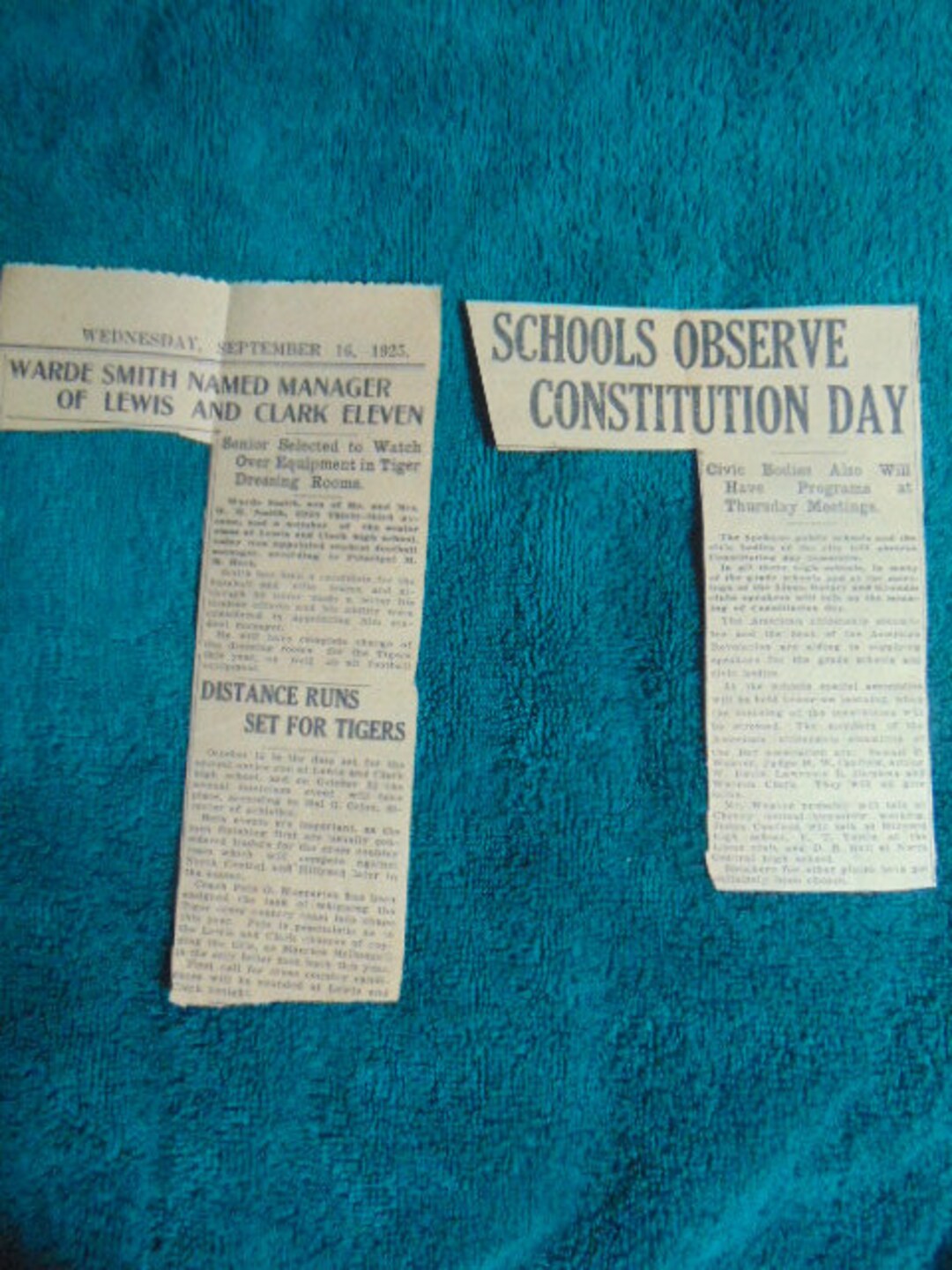 Vintage 1925 2 Newspaper Articles About Lewis & Clark High School in ...