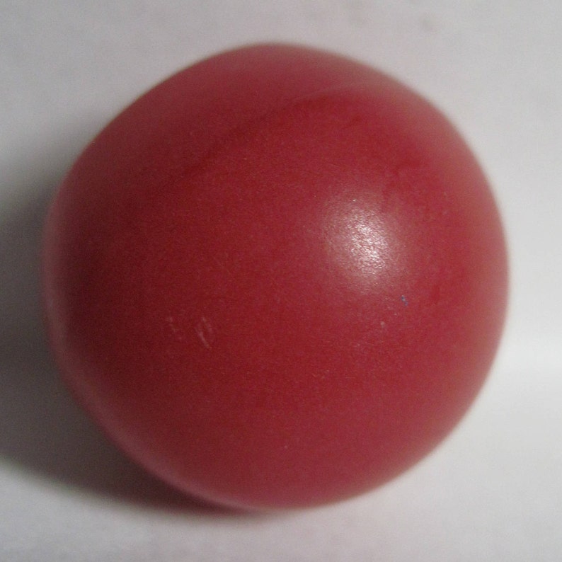 ANTIQUE 1920'S Red Ball Realistic Thick Chunky Solid French/euro ...
