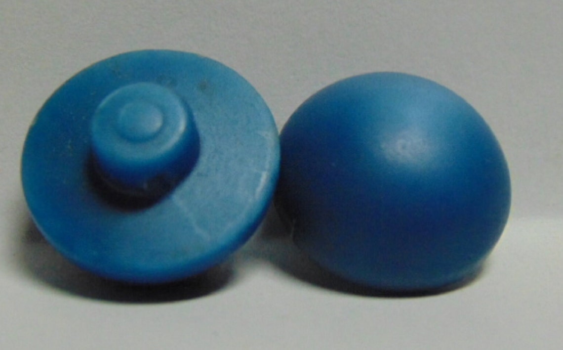 VINTAGE BEAUTIFUL 40's/50's Ocean Blue Rounded/dome Top 'moonshine/glow ...
