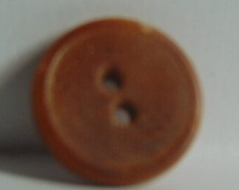 ANTIQUE BEAUTIFUL 1920's Canotex Terracotta Simple Bakelite Button ...