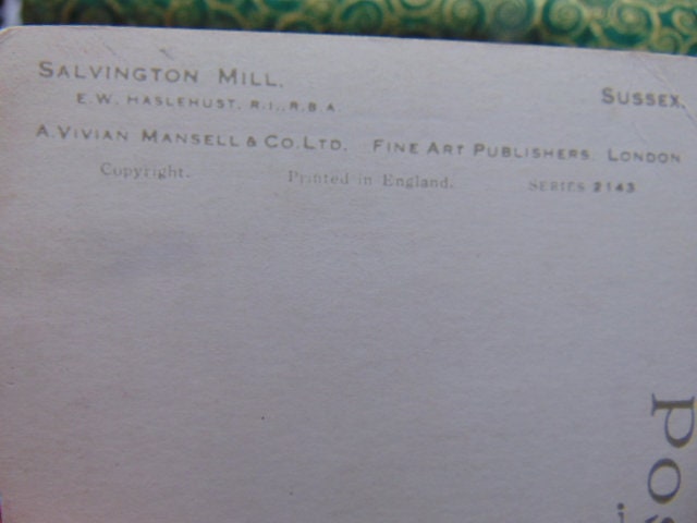 ANTIQUE BEAUTIFUL 1900's Salvington Mill Sussex Postcard-unused..937 ...
