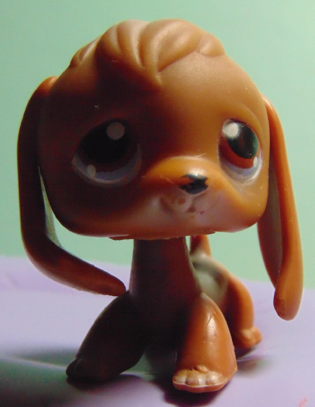 VINTAGE 2004 Hasbro 'LPS' Littlest Pet Shop Figurine Beagle W/purple Eyes Bobble Head Like Toy ...