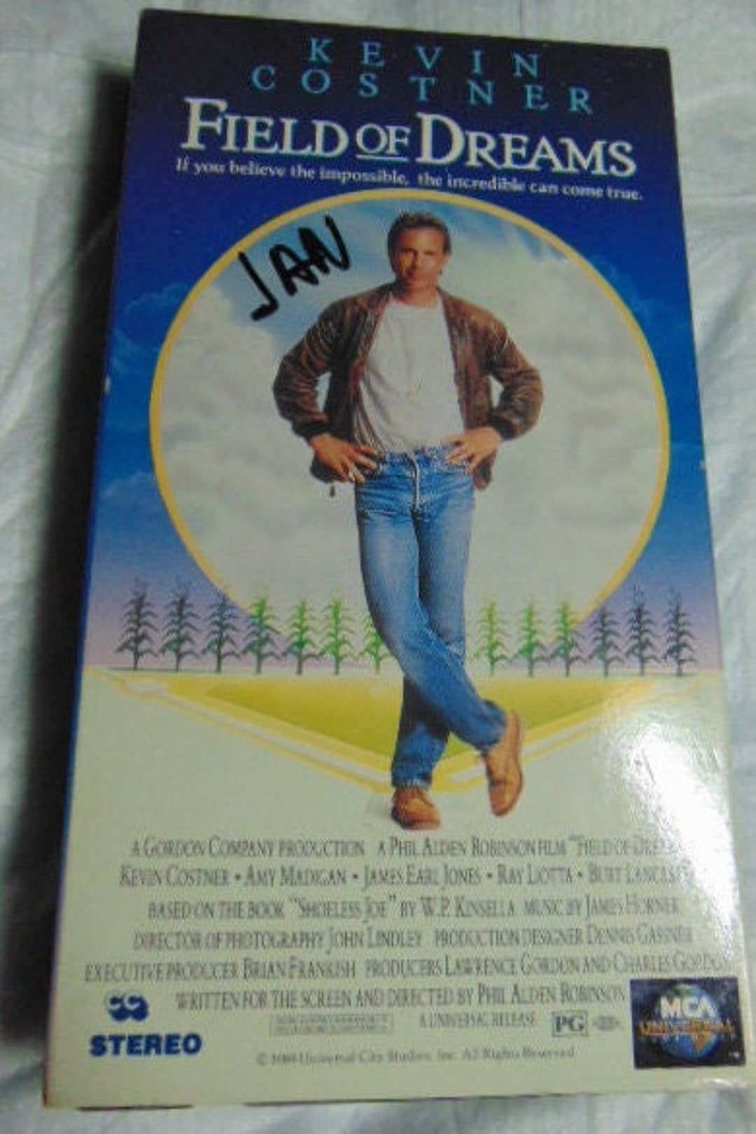 Vintage WONDERFUL Movie: Field of Dreams VHS Tape Rated PG 1989 Kevin ...