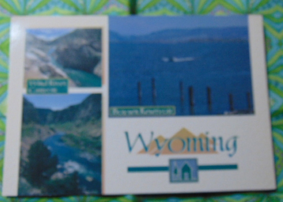 VINTAGE Beautiful 80's Wind River Canyon Wyoming Postcard-unused-1299 ...