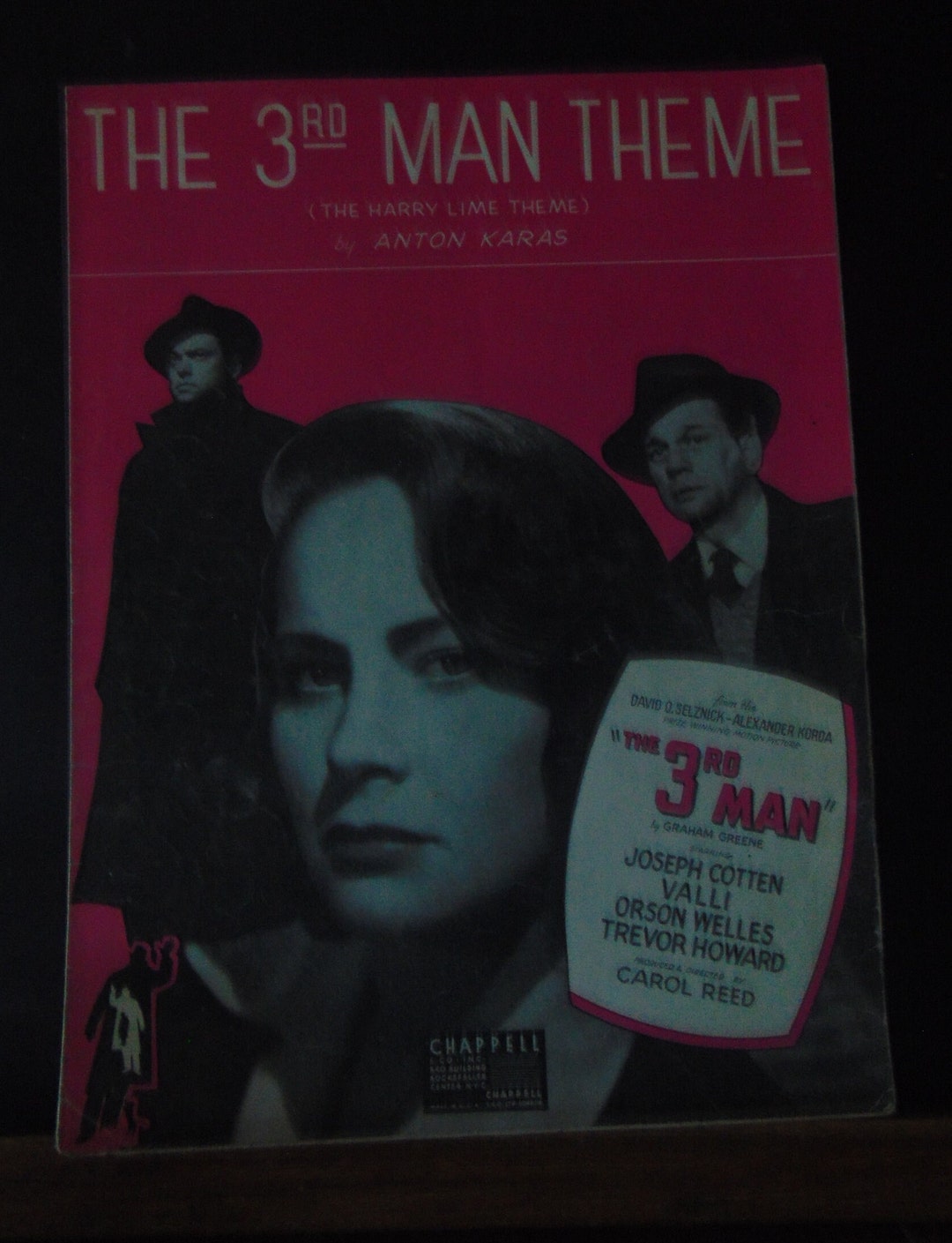 Vintage BEAUTIFUL Graphics 1949 the 3rd Man Theme From Film Piano ...