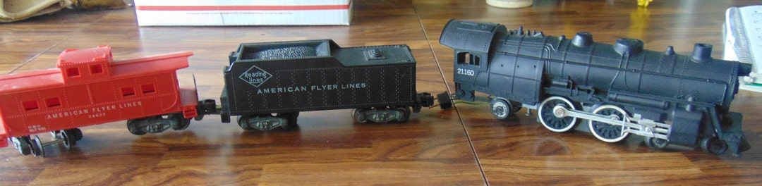 Vintage AWESOME 40's-70's? American Flyer 'toy Train 3pc Set'...estate ...