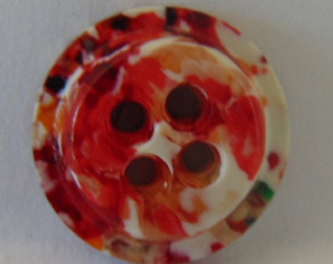 VINTAGE Lea Stein Rhodoid Button, With 2 Types of Confetti Laminates ...