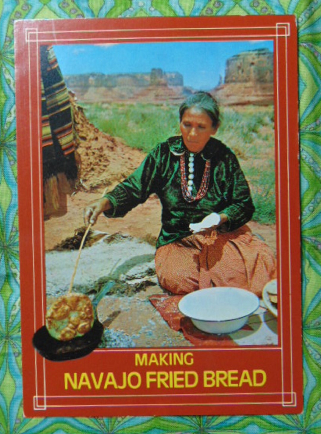 Vintage Beautiful 60's/70's Navajo Woman Making Fried Bread Arizona ...