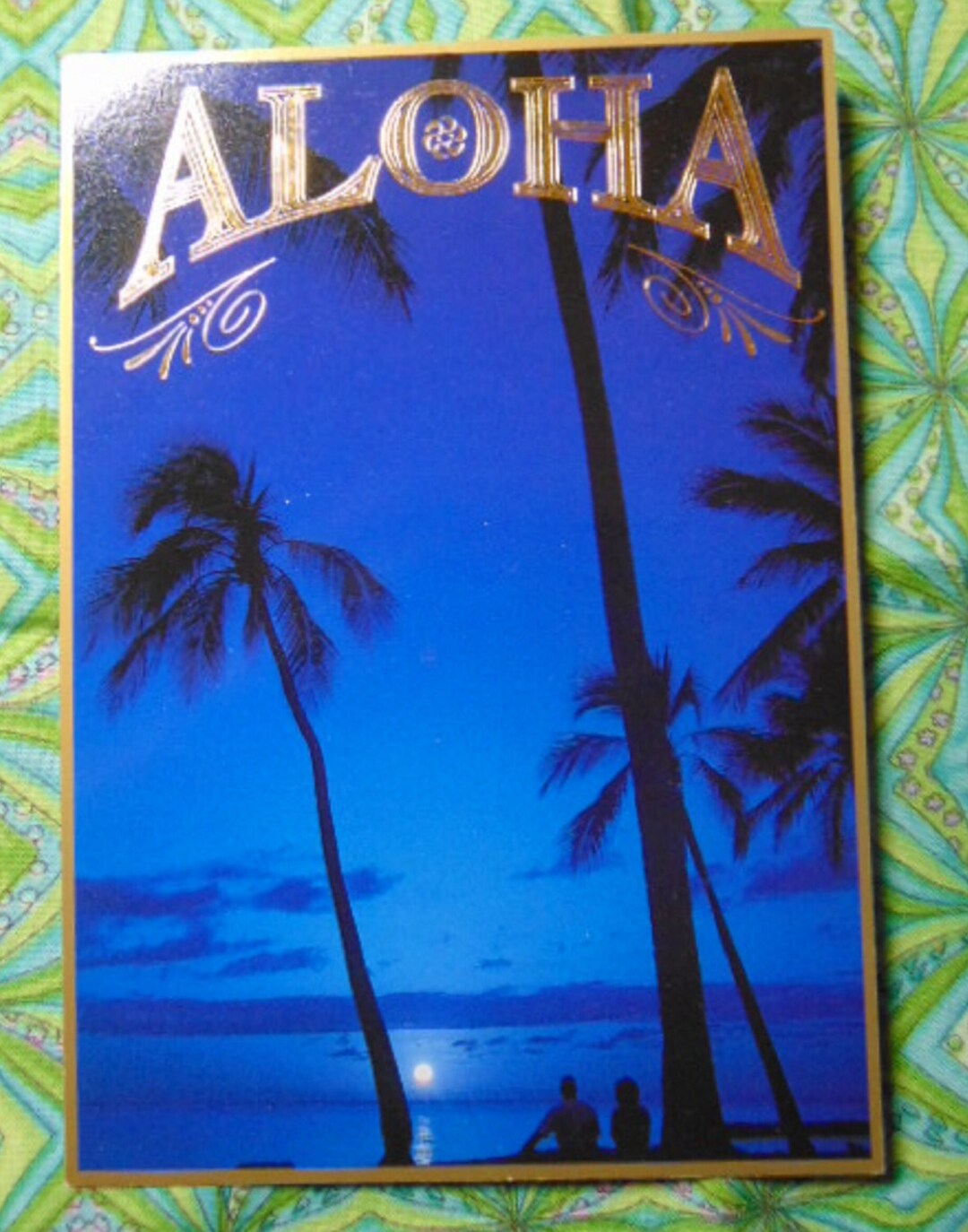 VINTAGE Beautiful 80's ALOHA From Blue Hawaii HI State Postcard-unused ...