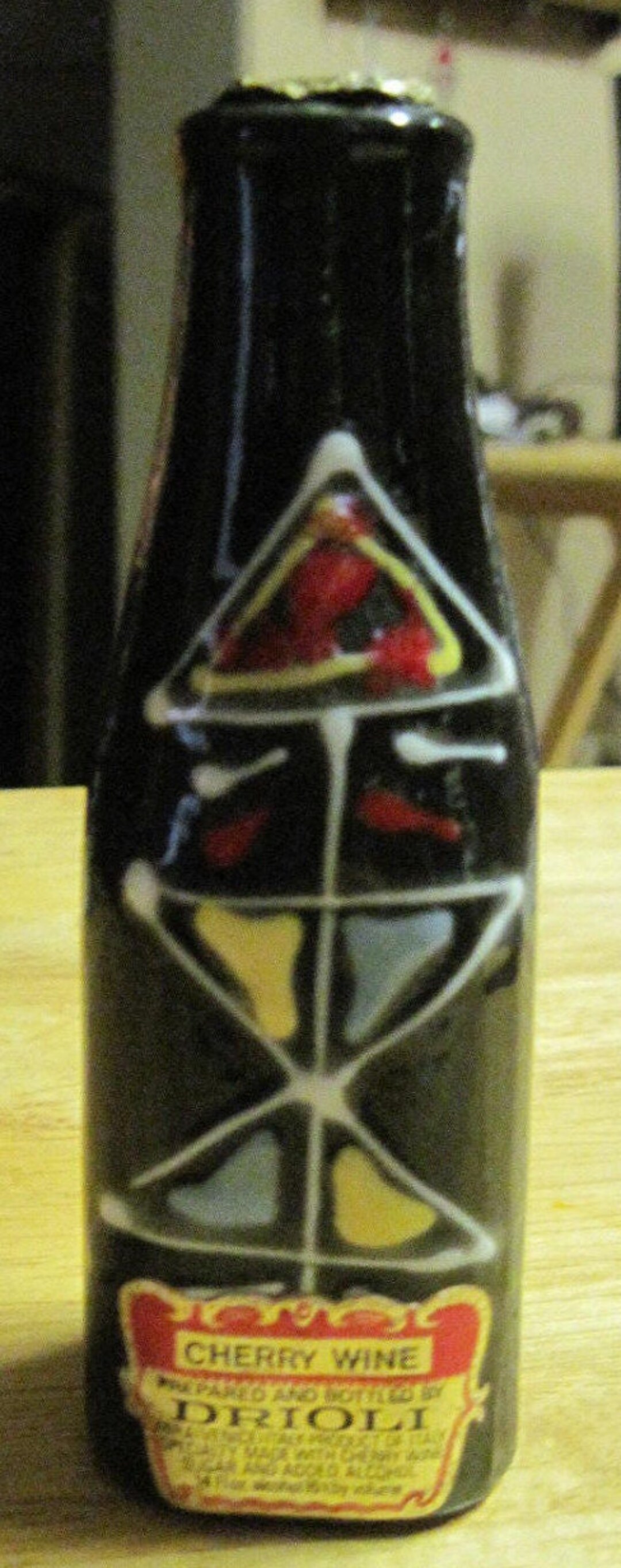 Vintage Miniature Ethnic/abstract DRIOLI Cherry Wine Liquor Bottle ...