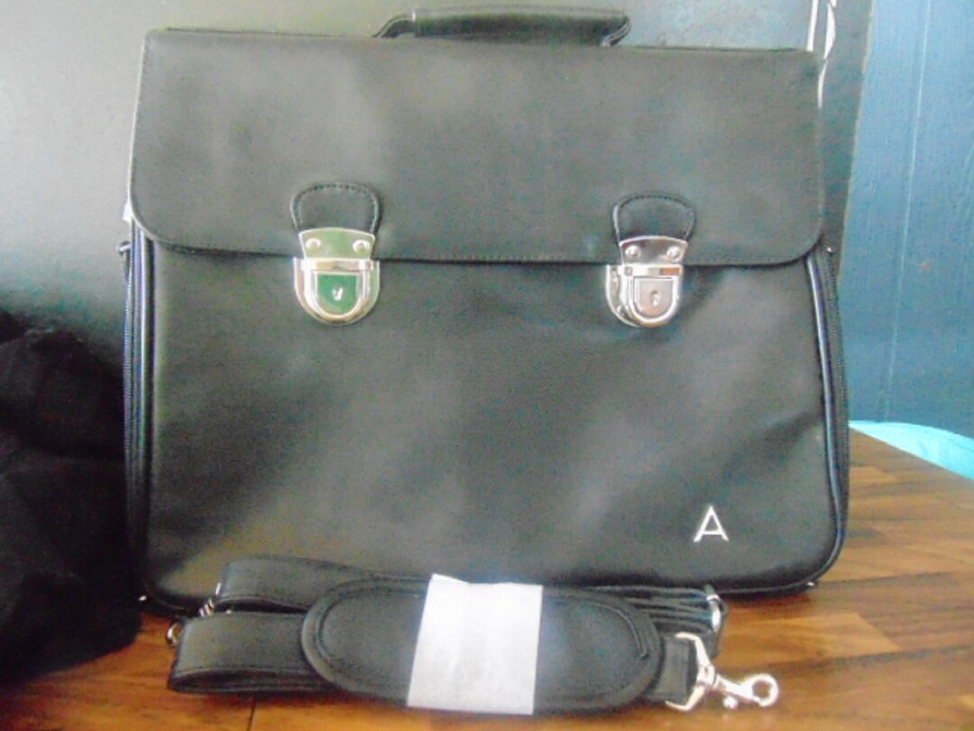 Vintage AWESOME 90's Avon Representative Monogram Expandable Briefcase ...