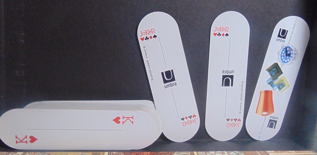 Vintage UNIQUE Ante UMBRA Oblong Cards Go Green Playing Cards in ...