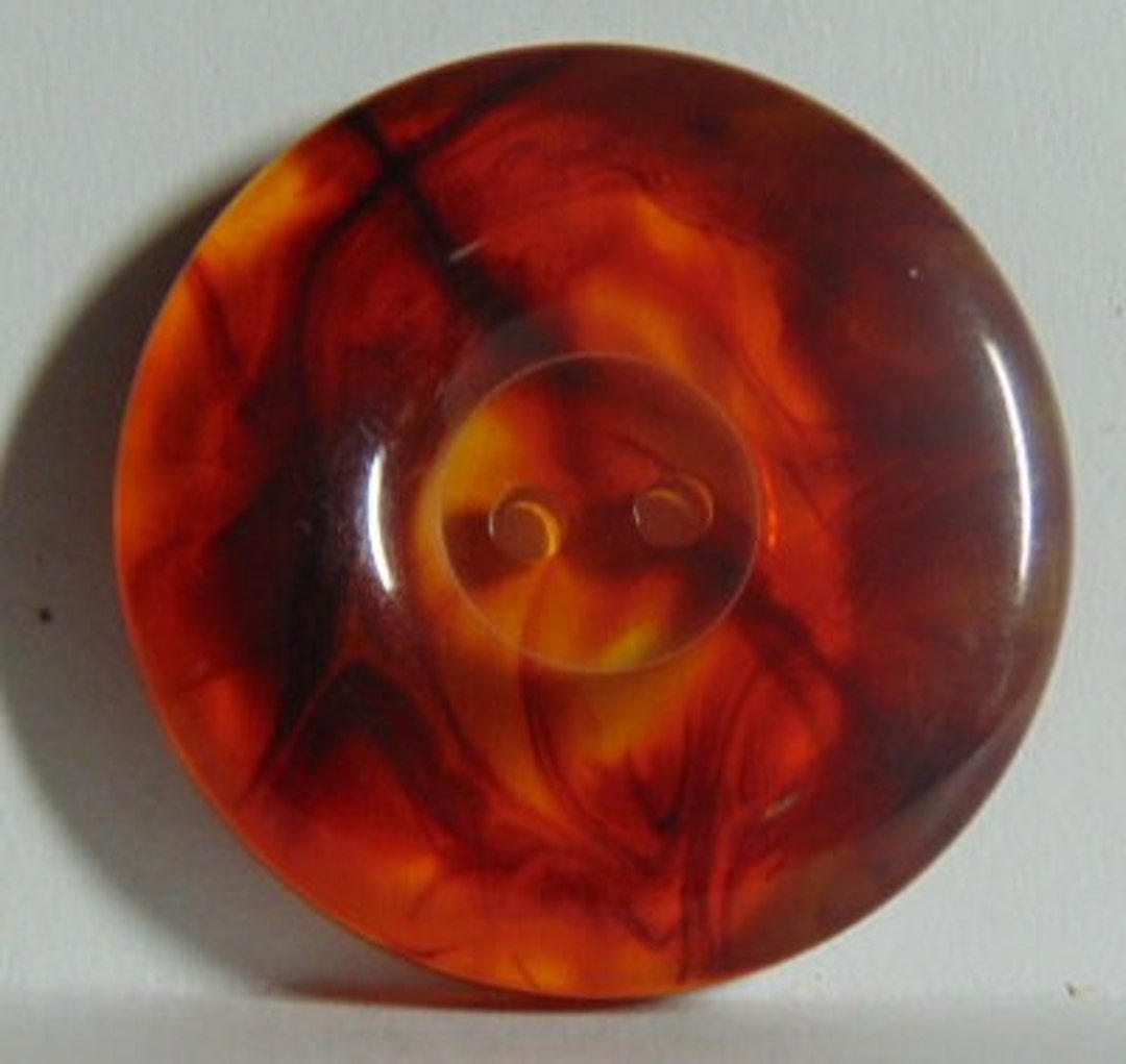 VINTAGE 1940's/50's BEAUTIFUL Transparent Thick Chunky Amber Color ...