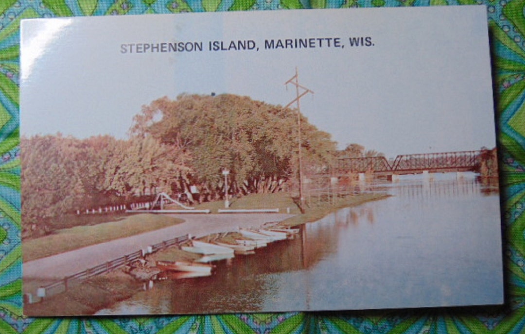 Vintage 60's/70's Stephenson Island Marinette WI State Postcard ...