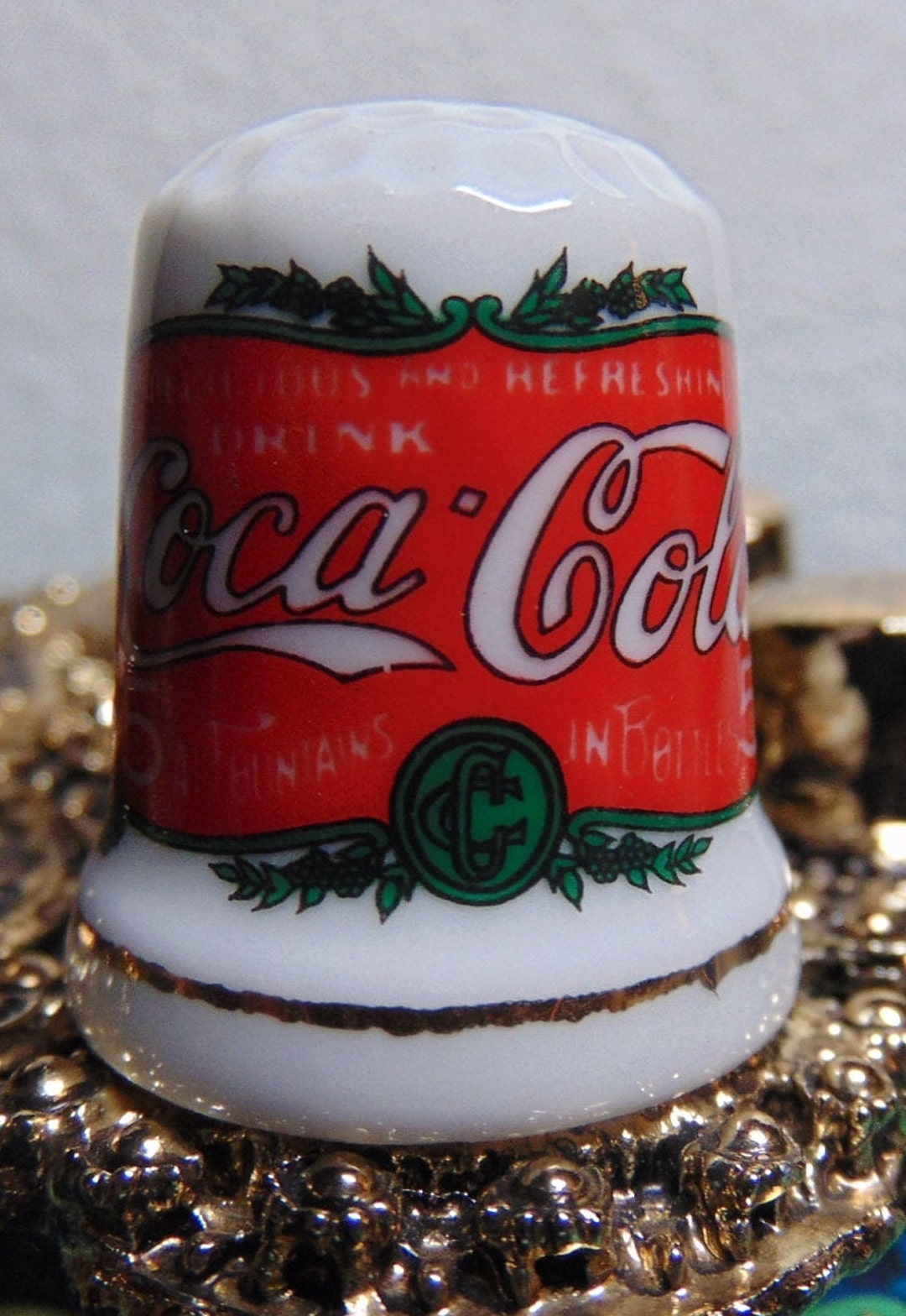 VINTAGE Beautiful 1995 Coca Cola 5 Cent Banner LOGO From Coca Cola Co ...