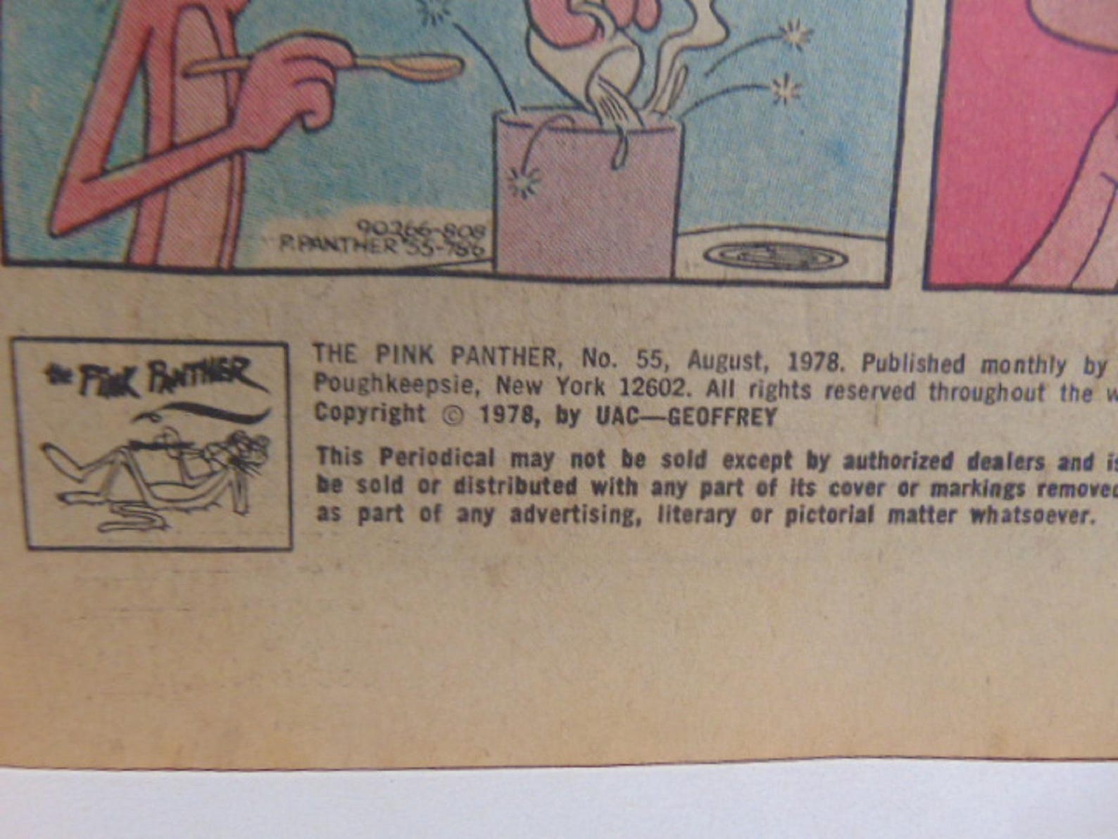 Vintage AWESOME 1978 Aug #55 Whitman the Pink Panther Comic Book..#30 ...