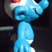 Vintage 1978 ARCHER Smurf W/ Feather in Cap Missing Bow and Arrows ...