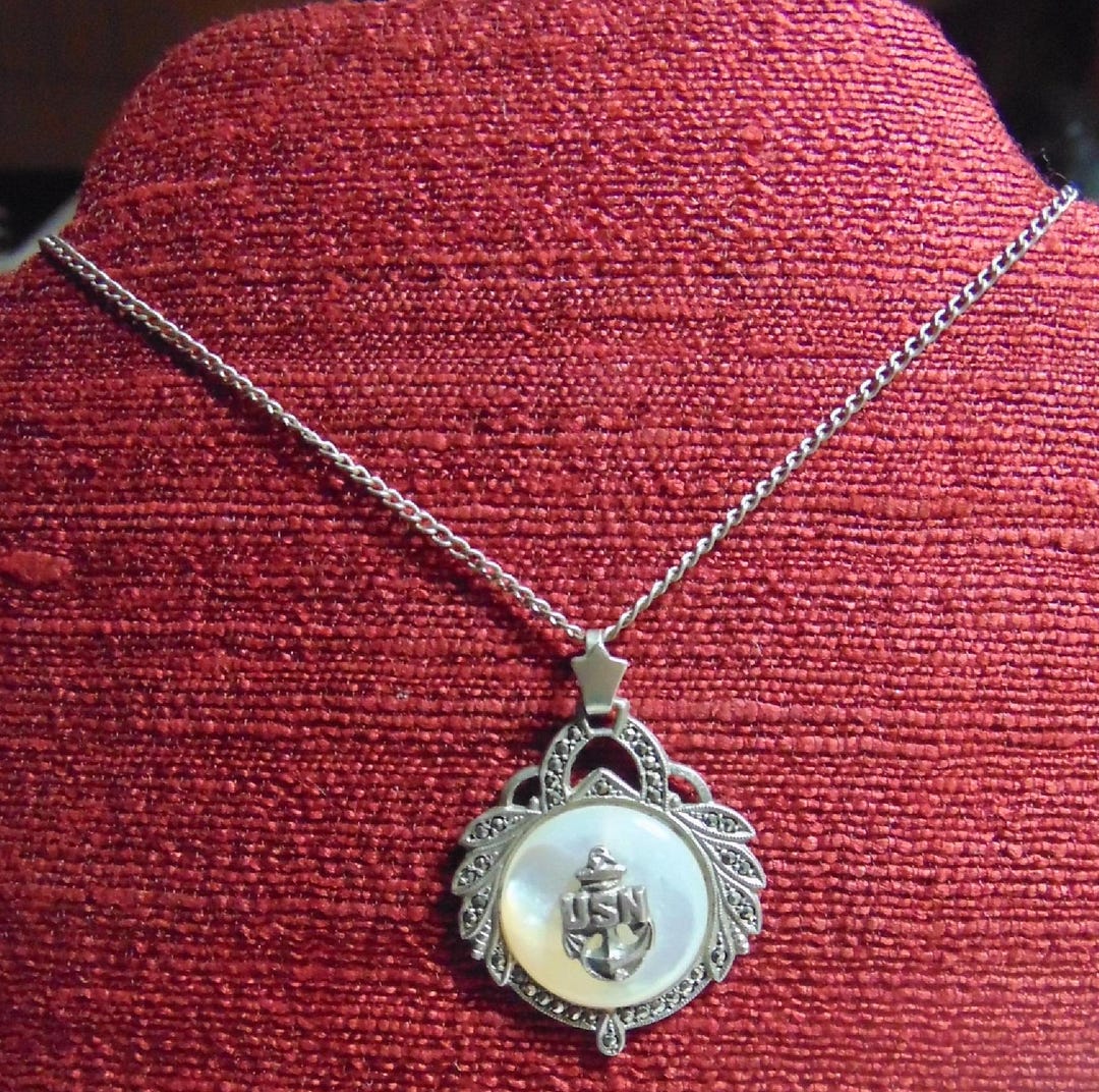 Vintage Gorgeous WWII USA Military Necklace Home Front Patriotic ...