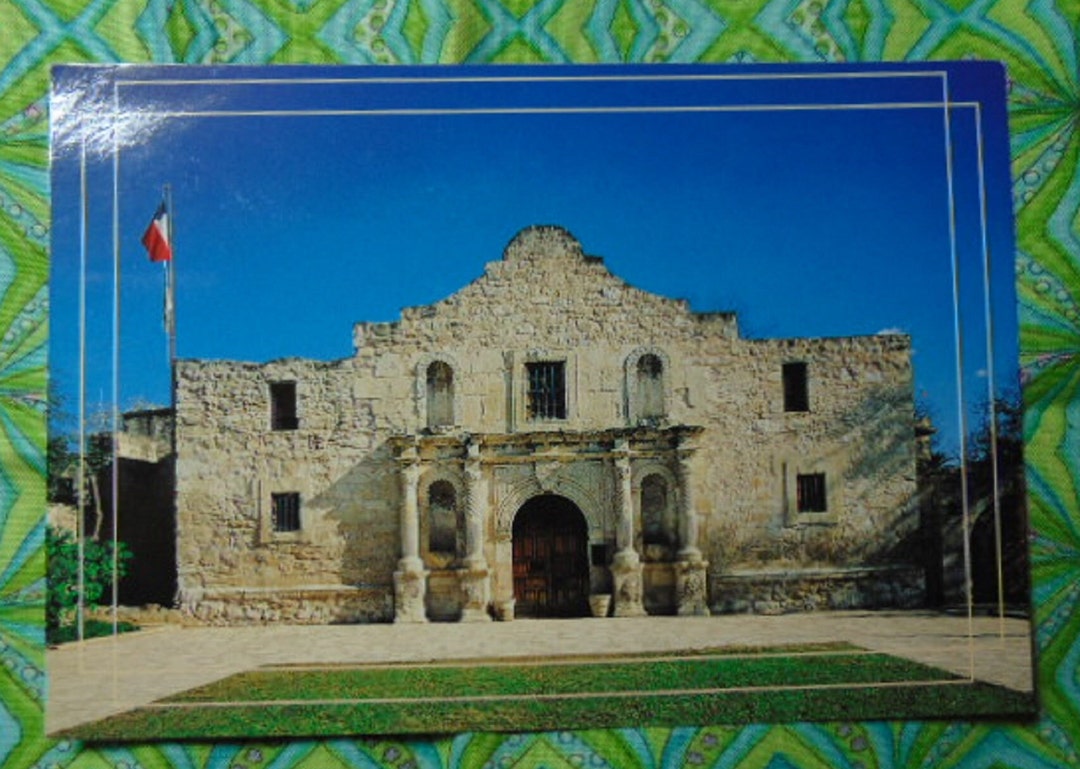 VINTAGE Beautiful 80's the Alamo Texas State Postcard-unused-1388-paper ...