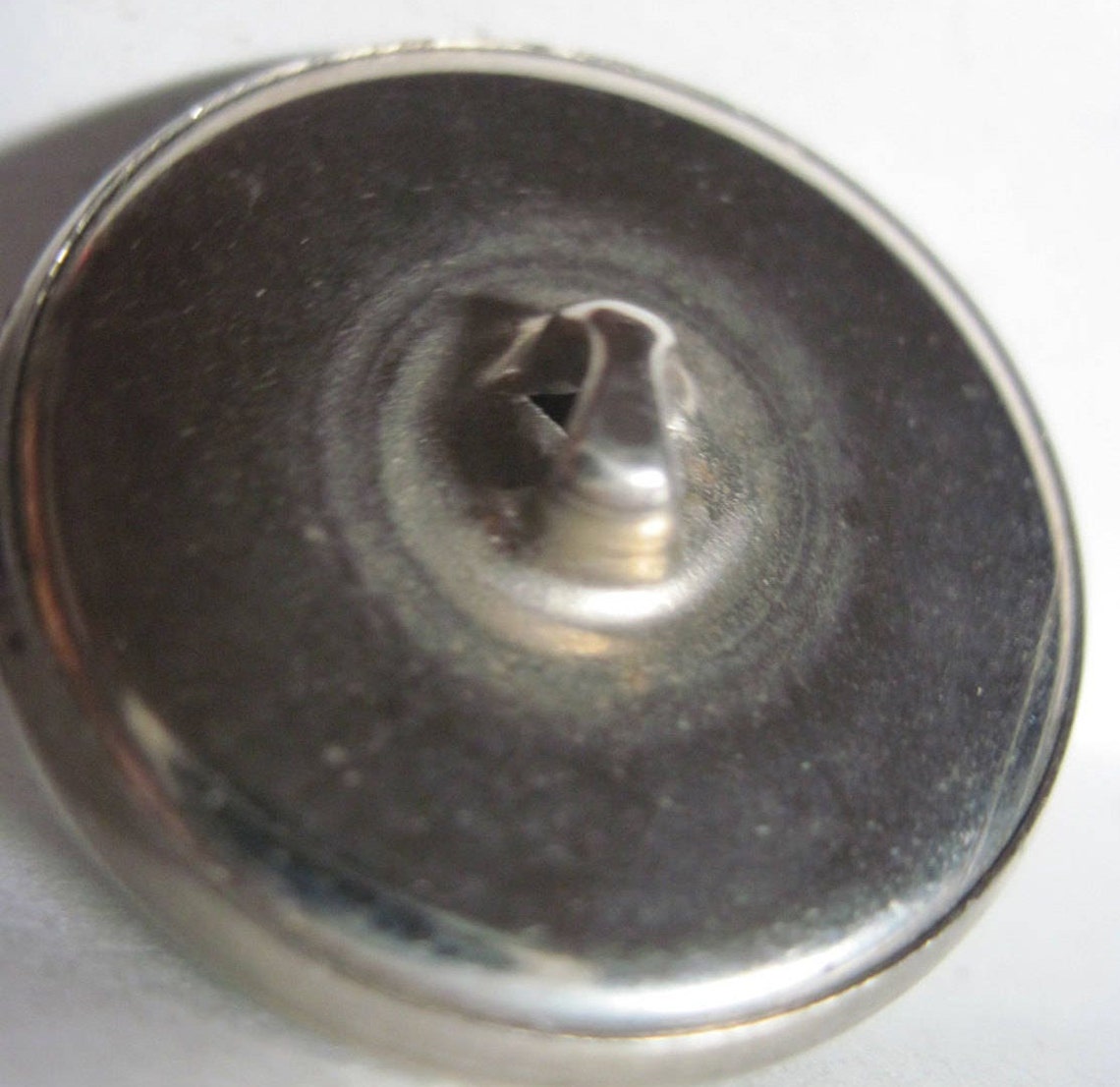 VINTAGE/ANTIQUE Beautiful 1950'S Silver Art Deco High Dome Flat Top ...
