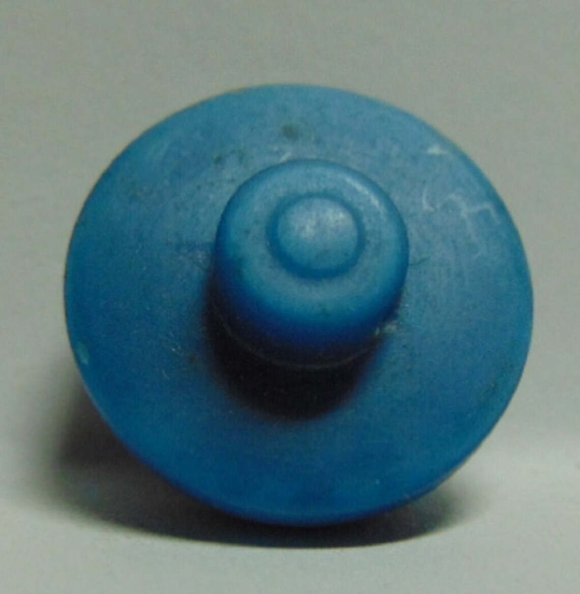 VINTAGE BEAUTIFUL 40's/50's Ocean Blue Rounded/dome Top 'moonshine/glow ...
