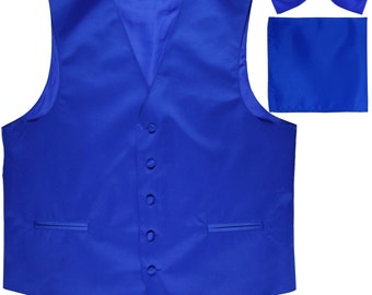 Royal blue vest | Etsy