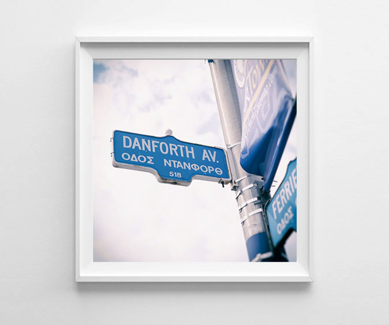 Toronto Art Danforth Greektown Street Sign Photography Greek Art ...