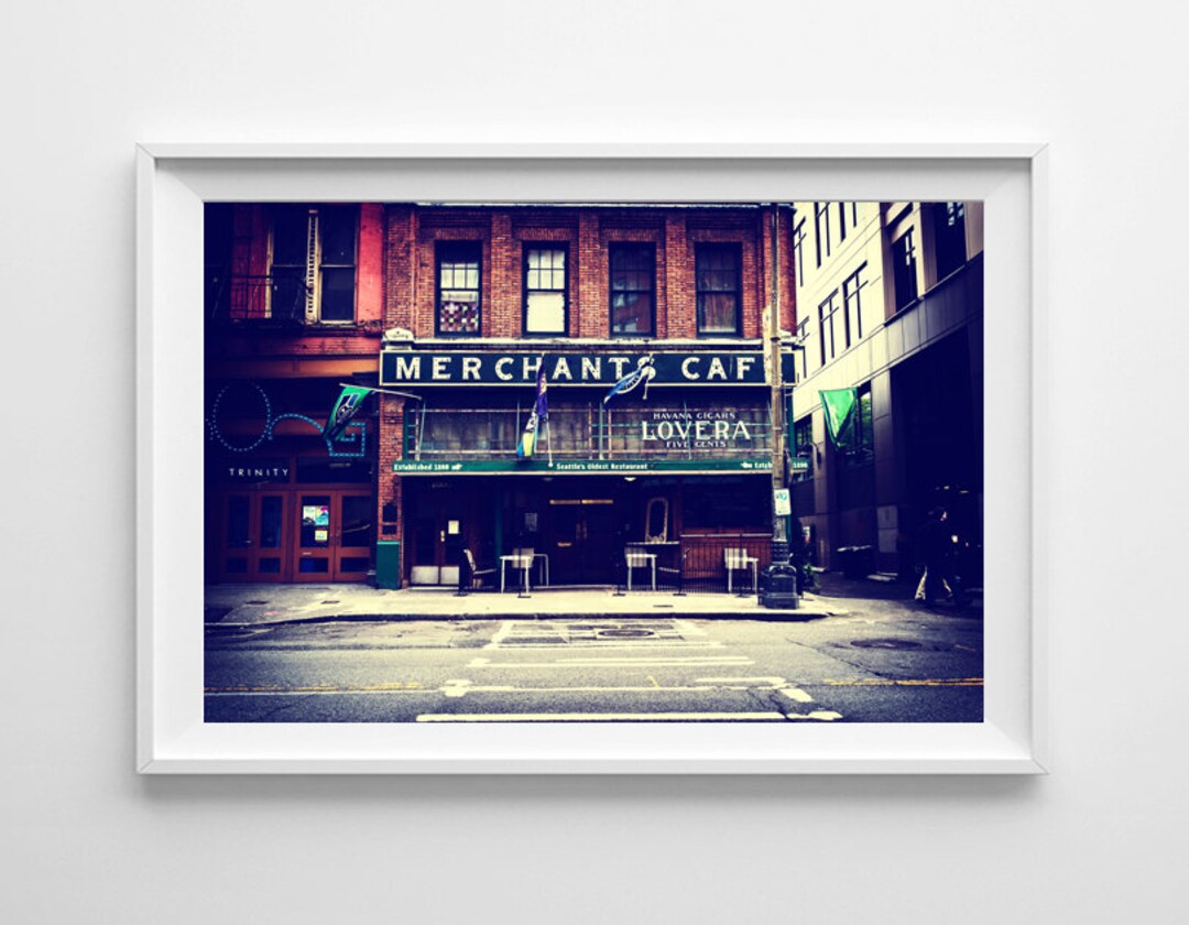 Seattle Art Pioneer Square Merchants Café Restaurant - Washington State ...