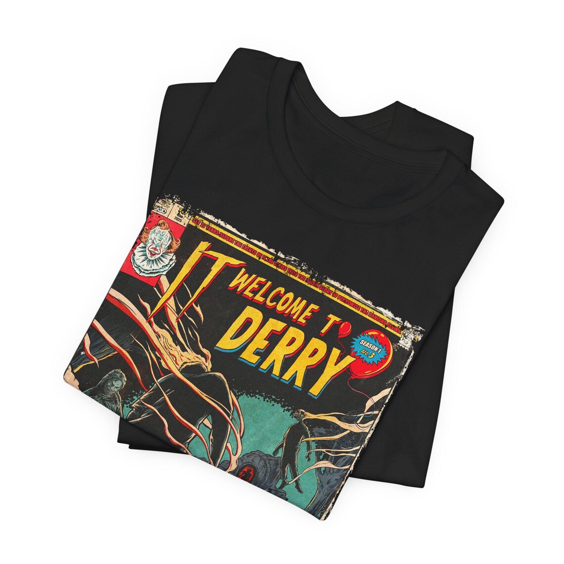Welcome to Derry T-shirt: Vintage Horror Movie Graphic Tee - Etsy