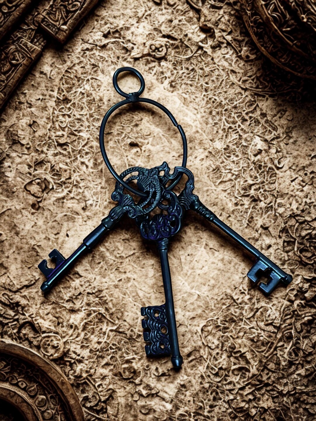 Handcrafted Victorian Style Bunch of Key's | 19th Century Vintage Key's ...