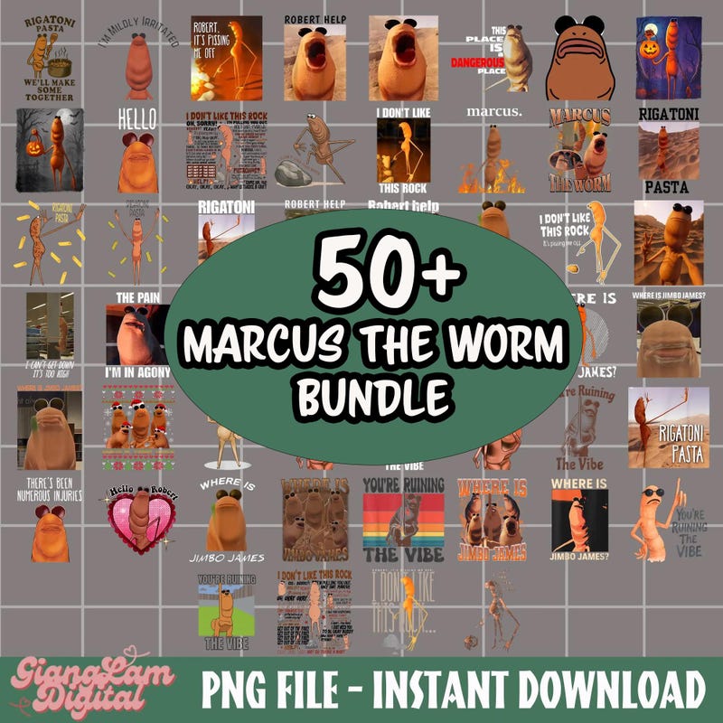 Marcus the Worm Bundle - Etsy