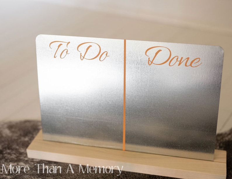 Standing "to Do / Done" Magnetic Chart - Etsy