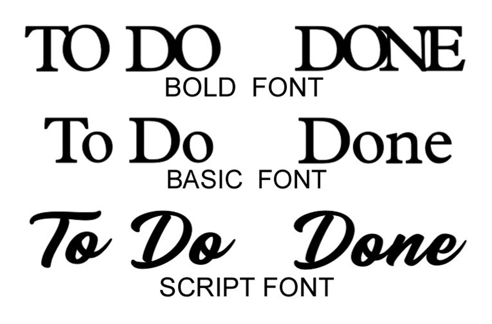 Boards: to Do / Done Classic Chart Set - Etsy