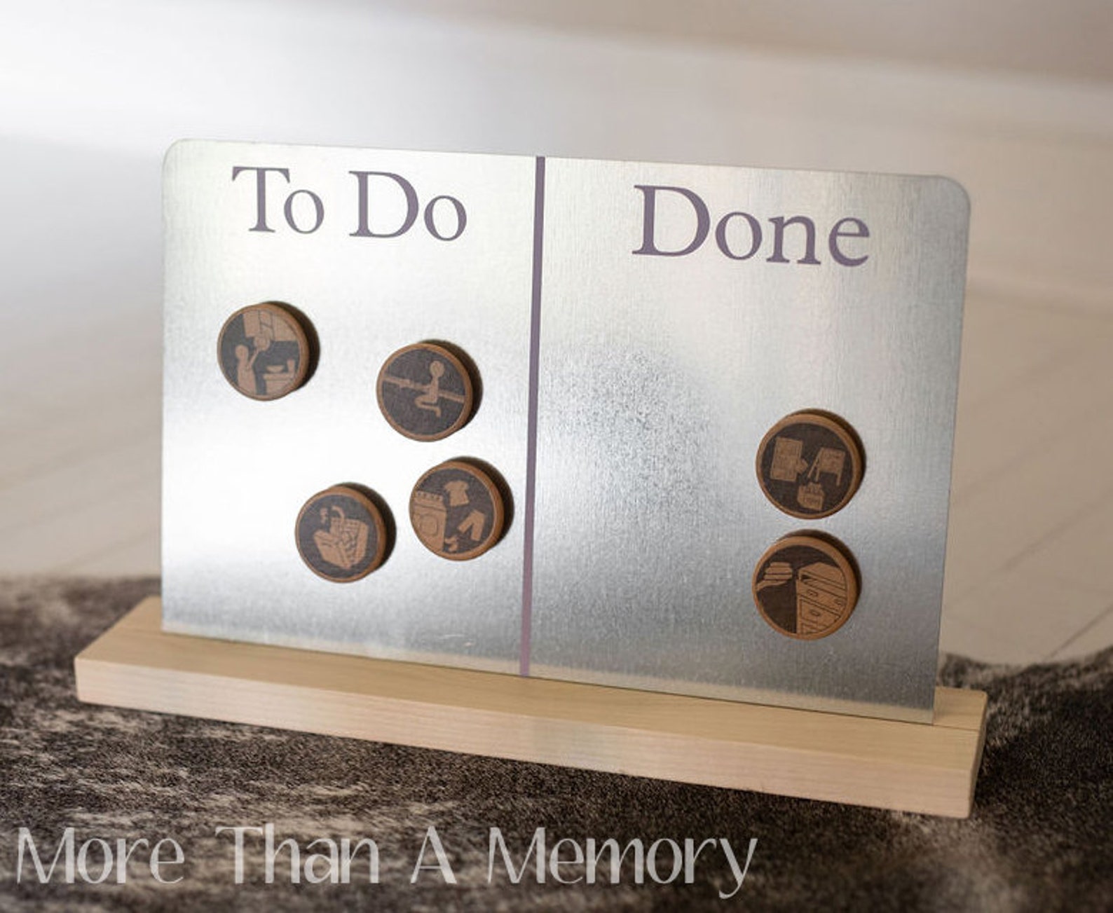 Standing "to Do / Done" Magnetic Chart - Etsy