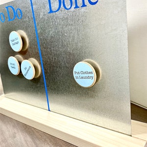Standing "to Do / Done" Magnetic Chart - Etsy