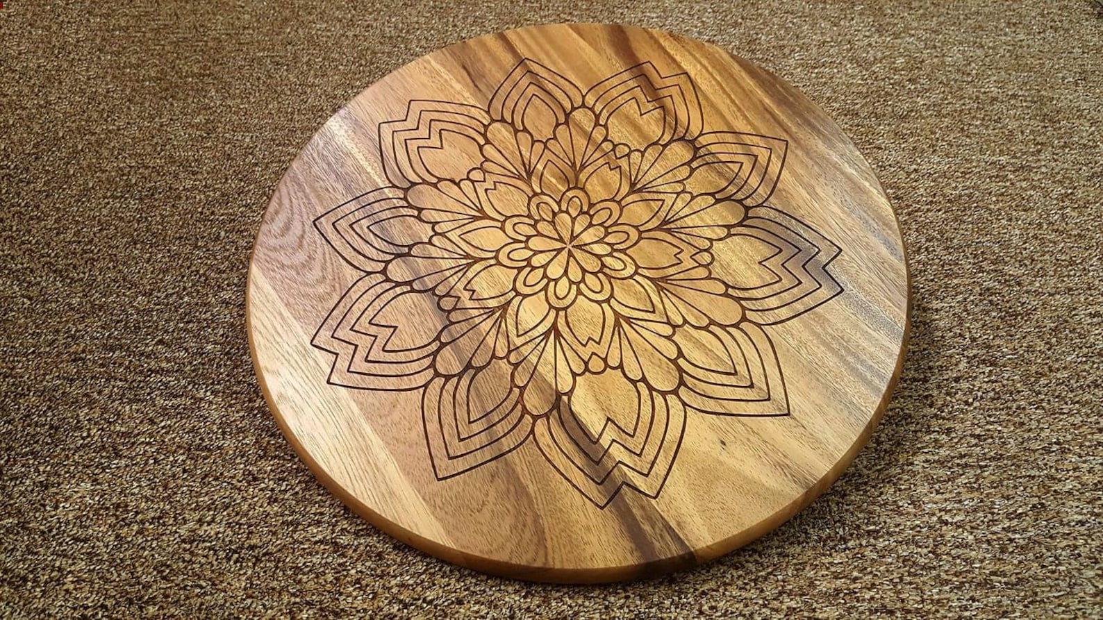 Custom Engraved Lazy Susan Wood Lazy Susan Gift | Etsy