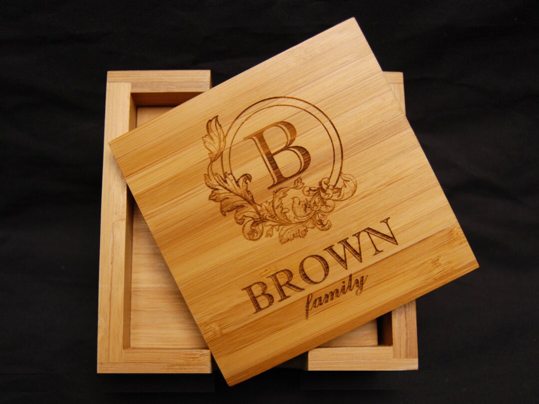 Custom Coasters, Personalized, Monogram, Drink Coasters, Family Gifts ...