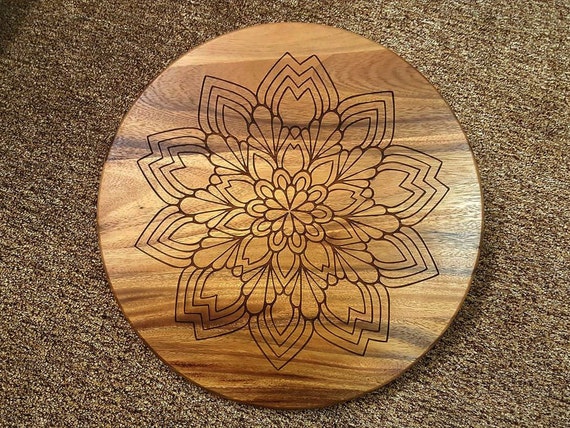 Custom Engraved Lazy Susan Wood Lazy Susan Gift | Etsy