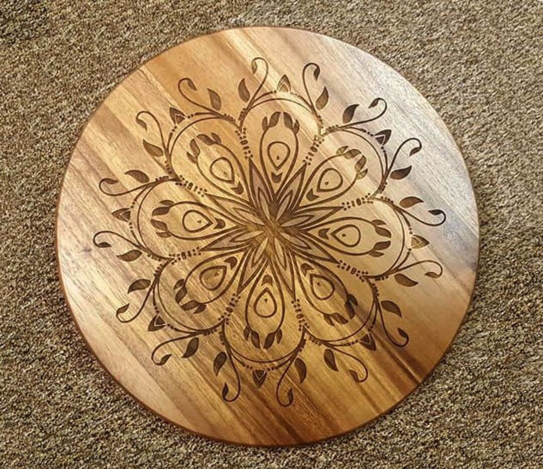 Custom Engraved Lazy Susan, Wood Lazy Susan Gift - Etsy