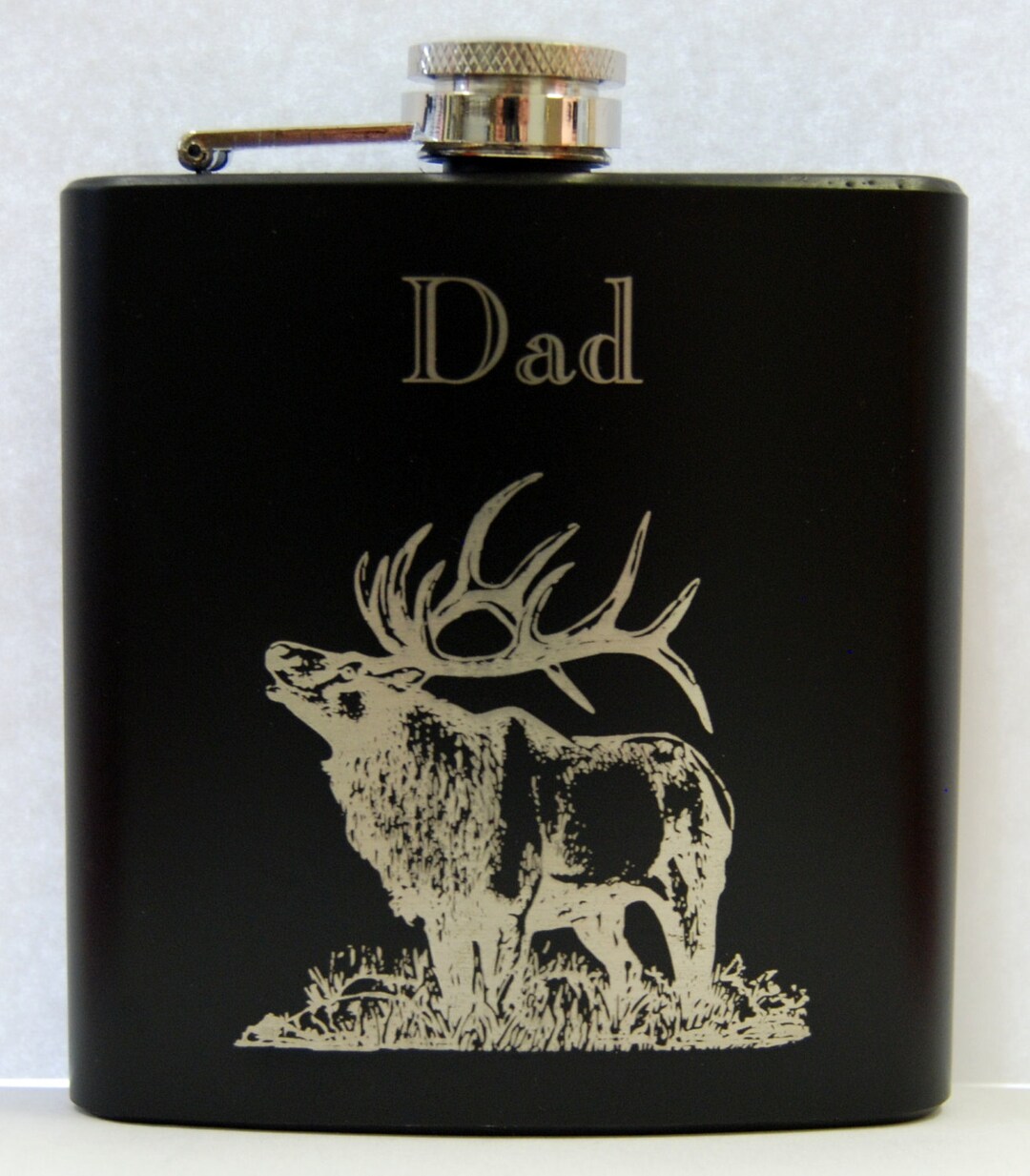 Elk Flask Engraved Flask Personalized Flask Hip Flask Ts For Hunters Etsy