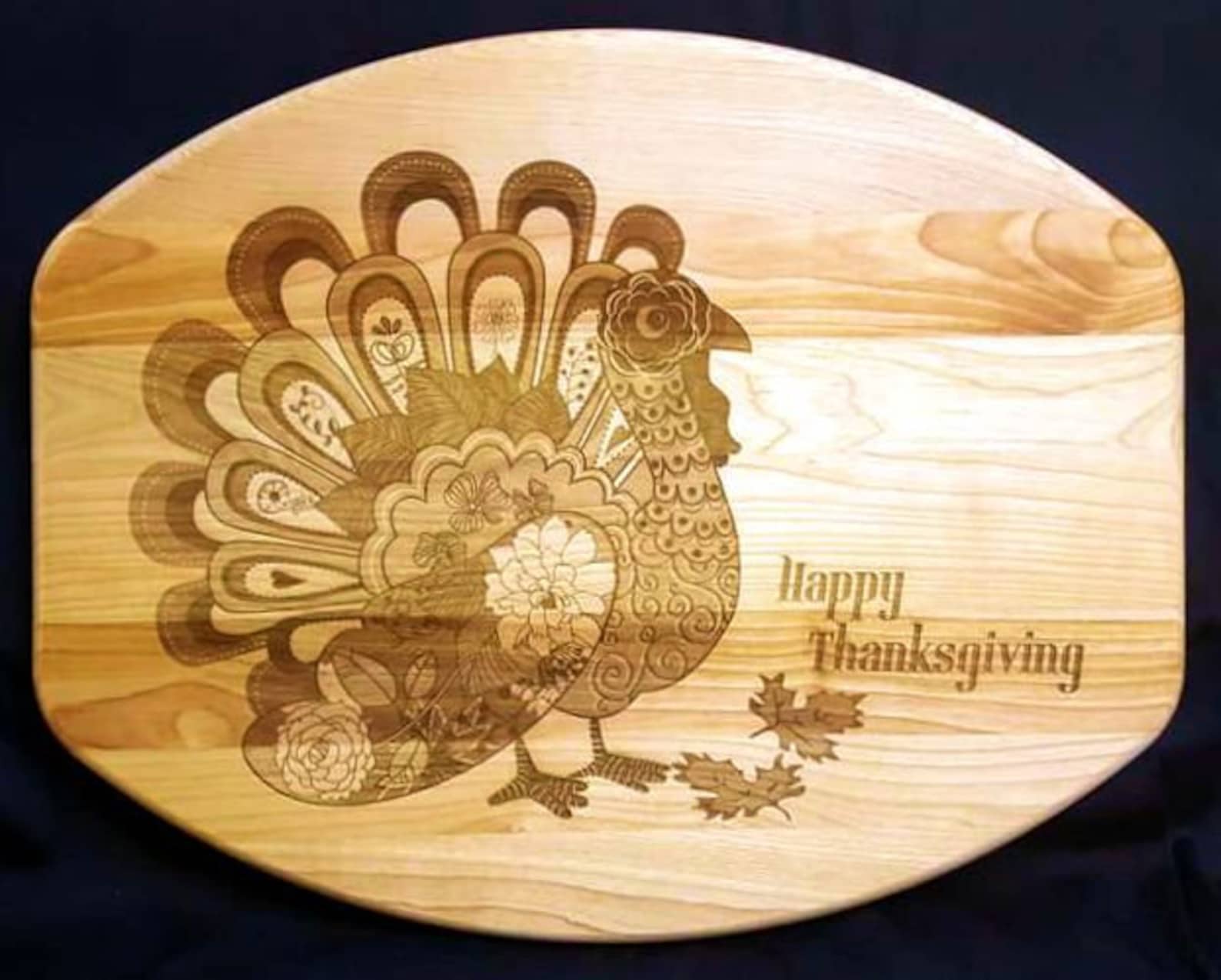 Engraved Thanksgiving Turkey Cutting Board | Etsy