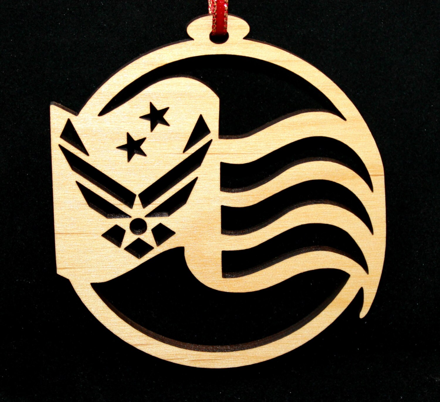 Patriotic US Airforce Christmas Ornament - Etsy