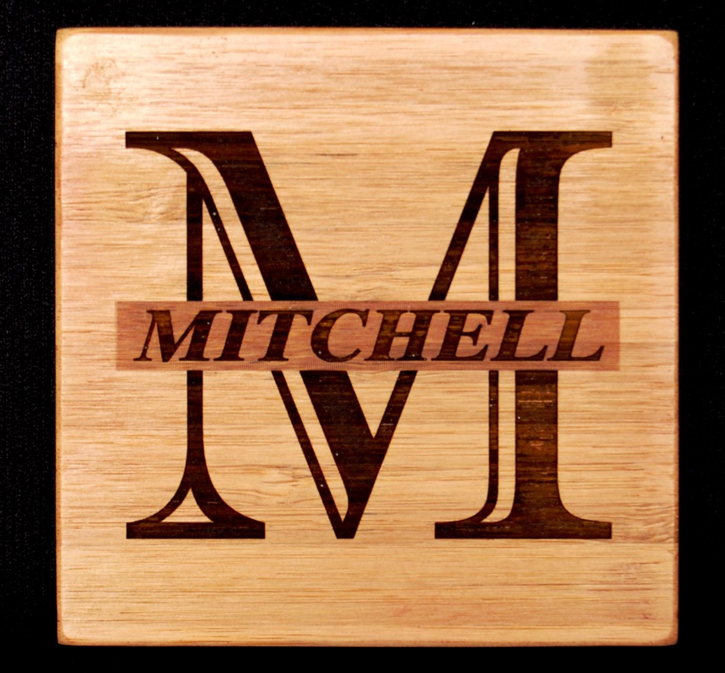 Initial Coaster Sets Family Name Coaster Set Personalized - Etsy