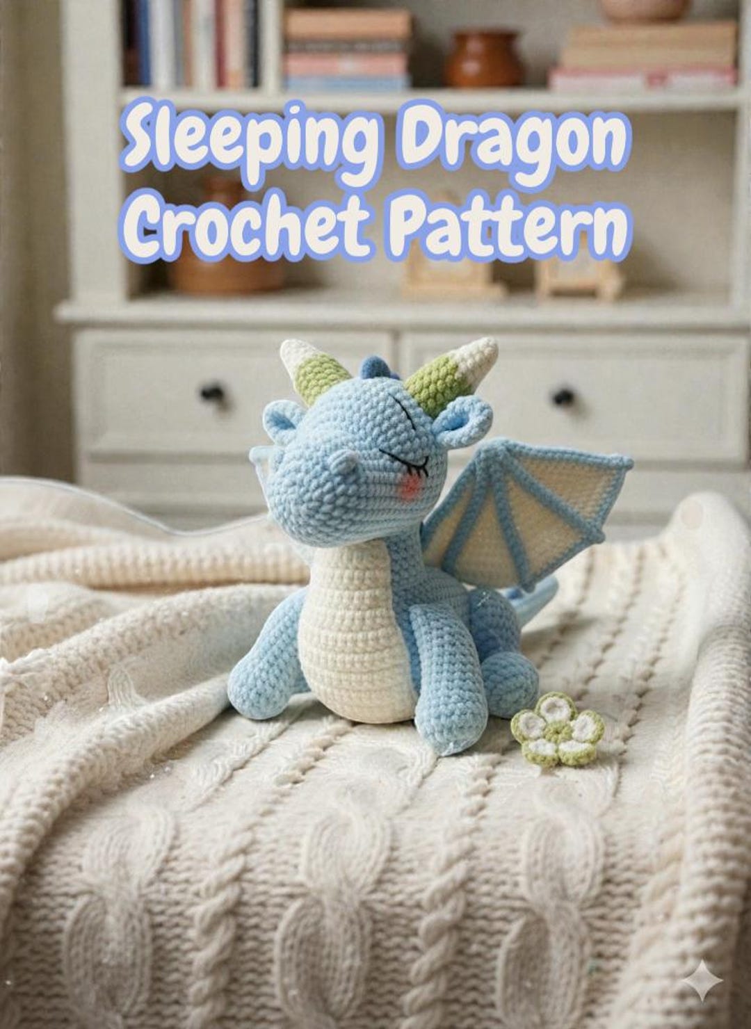 Sleeping Dragon Amigurumi Crochet Pattern | Rosie the Dragon (PDF) - Etsy