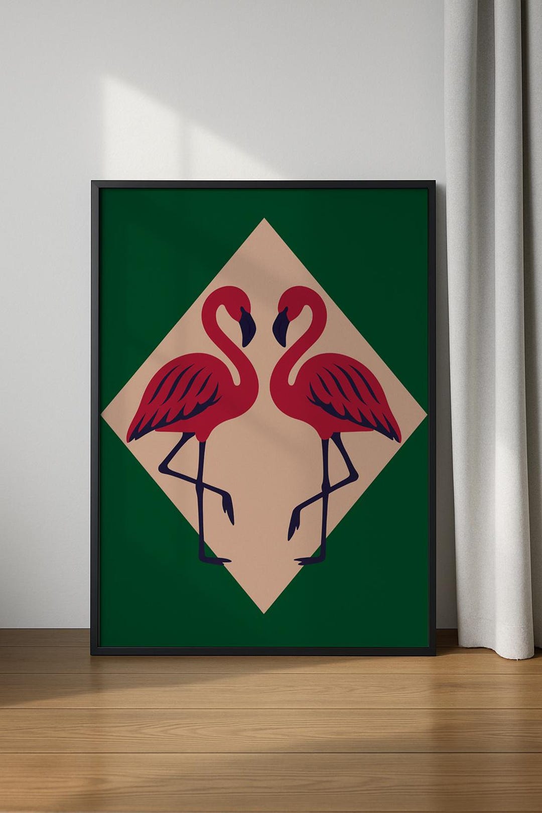 Flamingo Poster, Digital Download, Trendy Poster, Flamingo Print ...