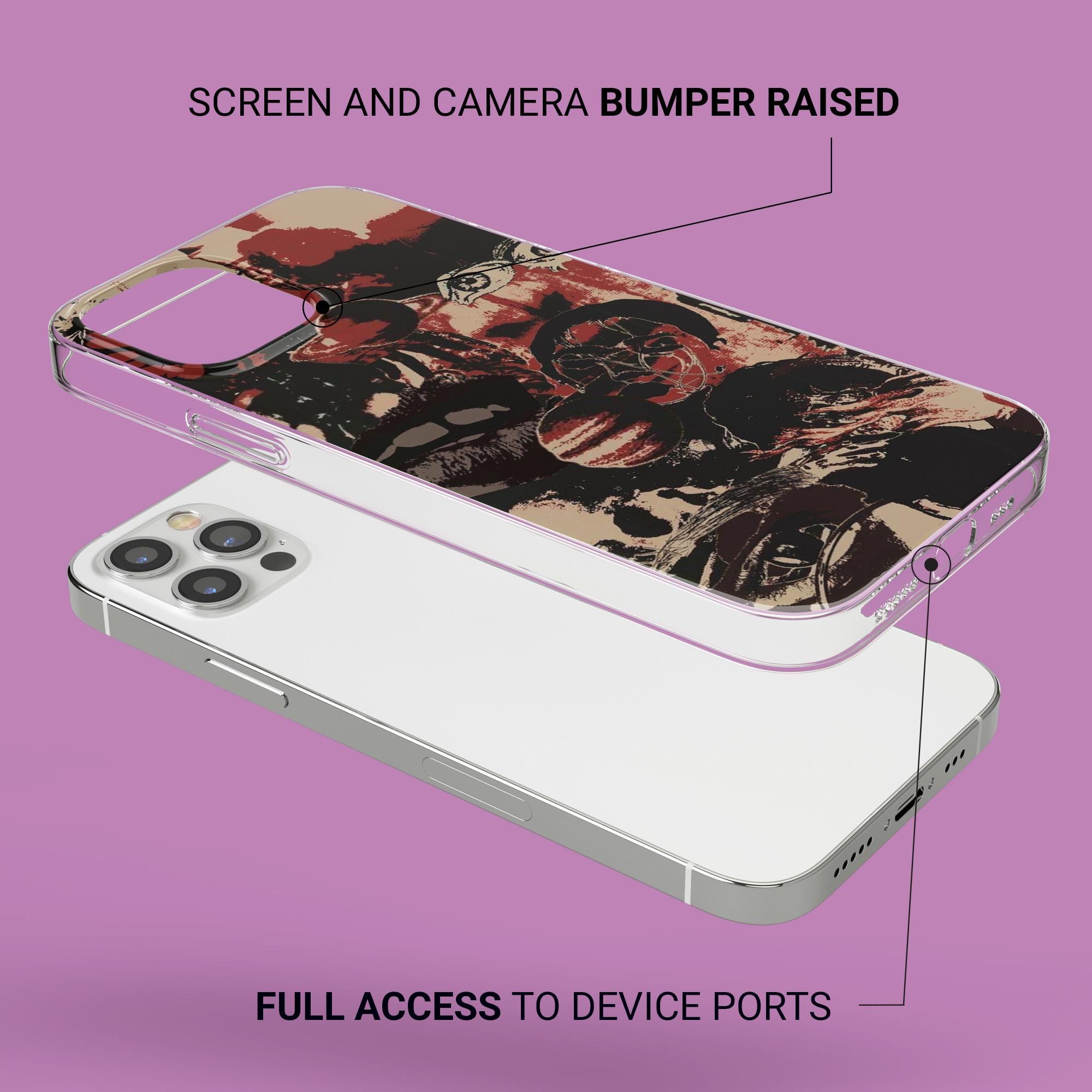 Grunge Phone Case Goth Emo Gothic Cover for 17, 17pro, 16, 15, 14, 13 ...