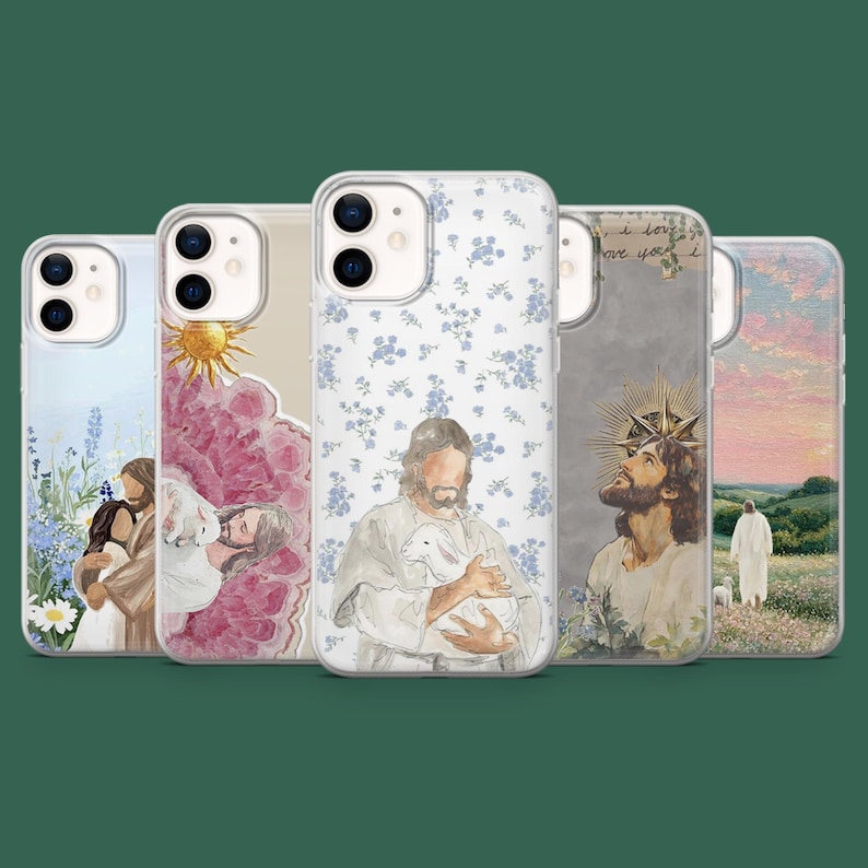 Jesus Phone Case Sheep Christianity Cover for 17, 17pro, 16, 15, 14, 13 ...