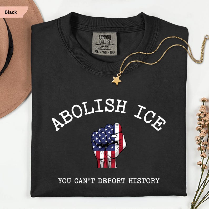 Abolish ICE Shirt, You Can't Deport History Tee, Comfort Colors ...